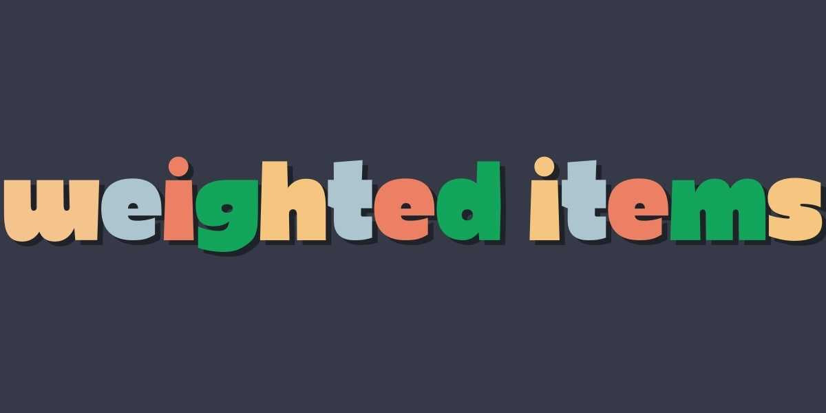 Weighted Items — The OT Store