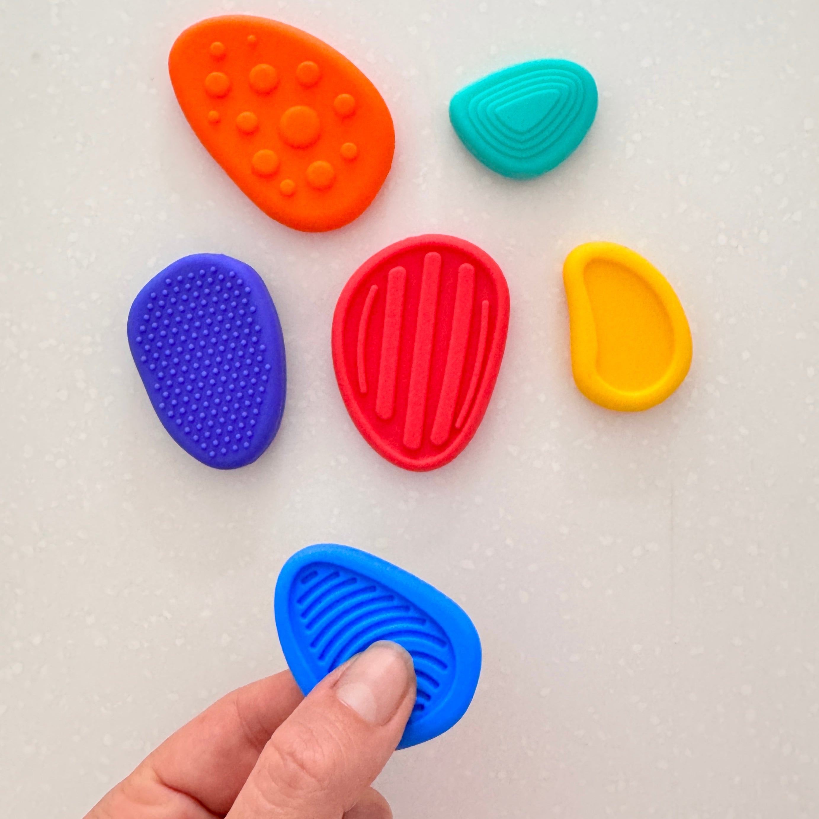 Silicone Sensory Fidget Pebbles (6 pack) — The OT Store