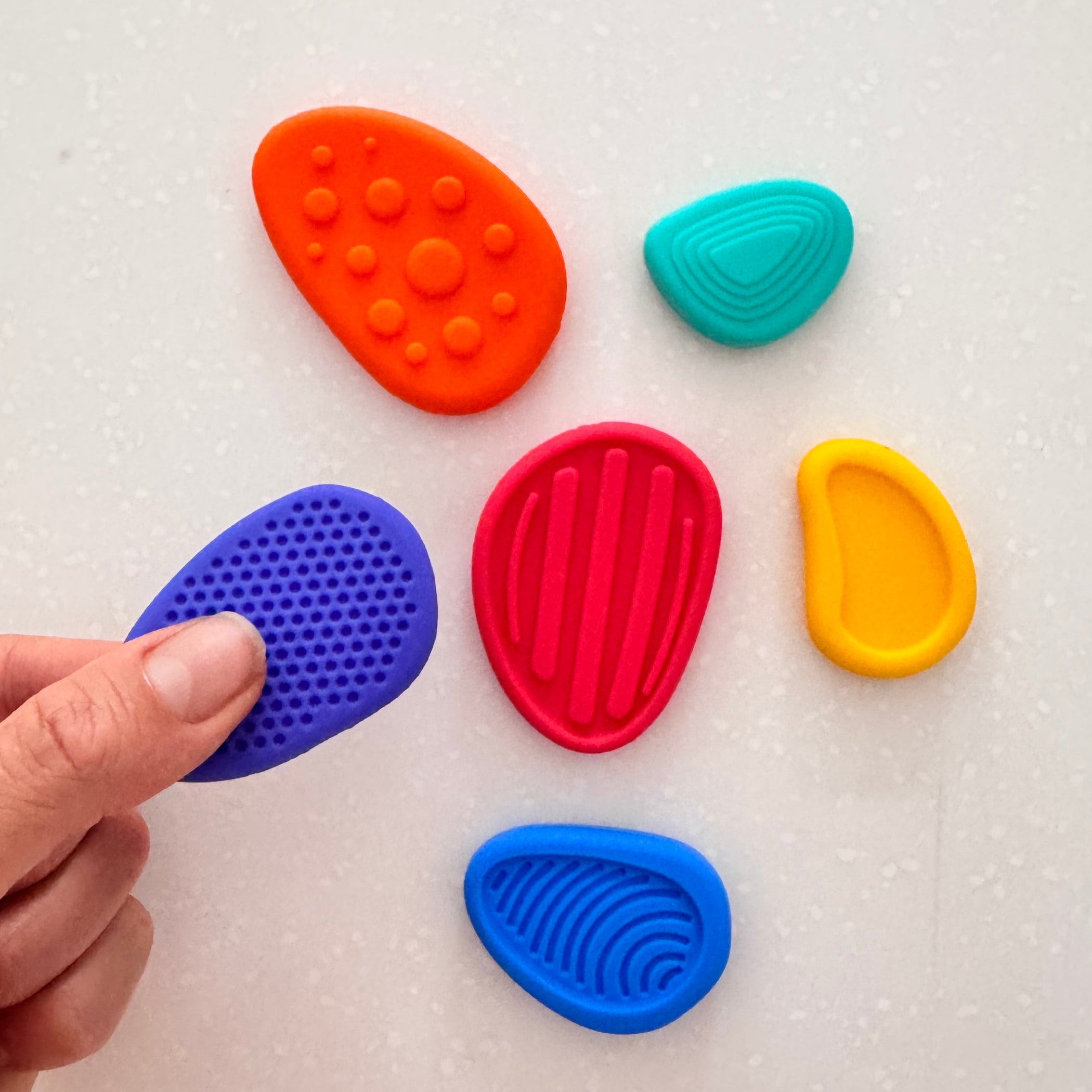 Silicone Sensory Fidget Pebbles (6 pack) — The OT Store
