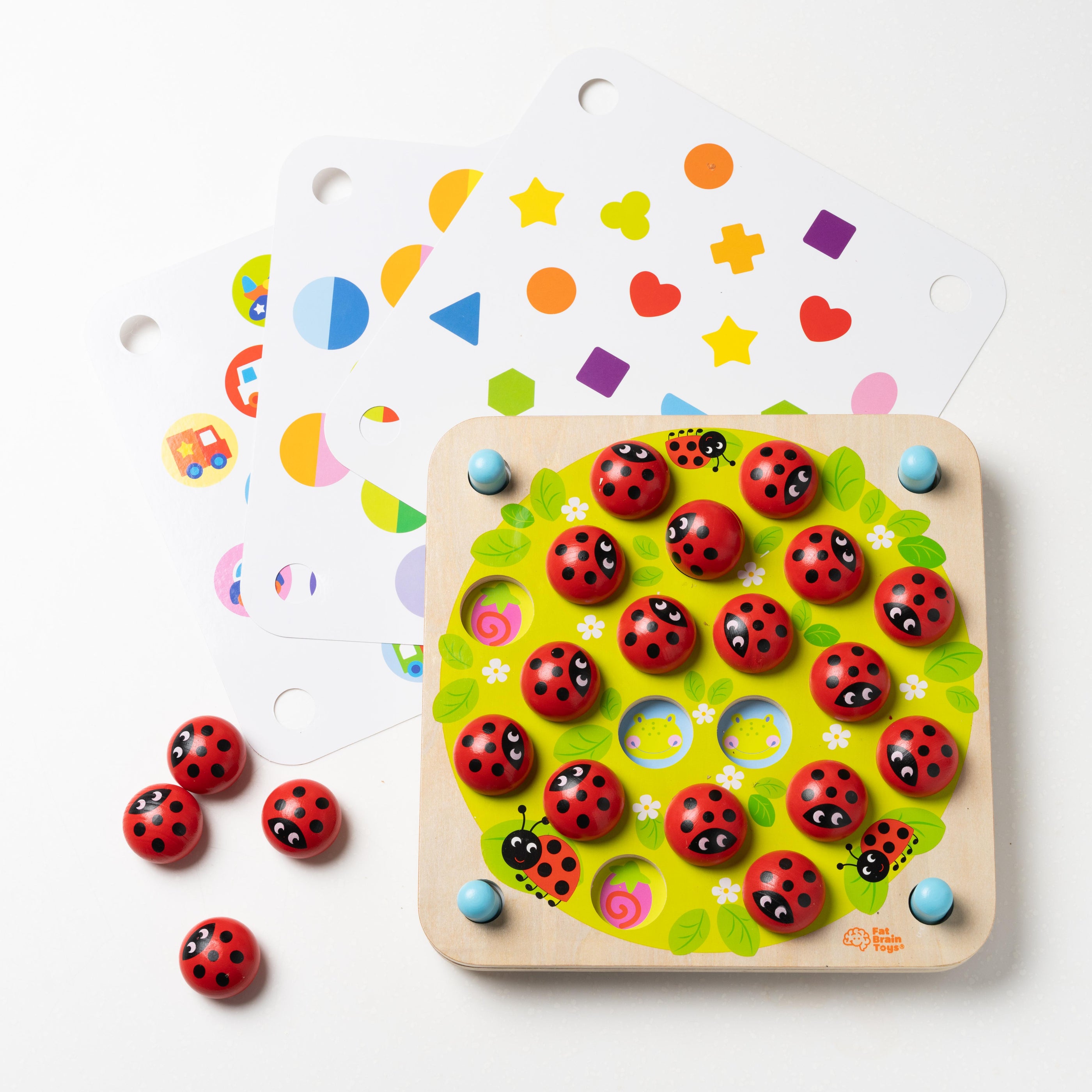 Ladybug's Garden Wooden Interactive Memory Game Fat Brain Toys — The OT ...