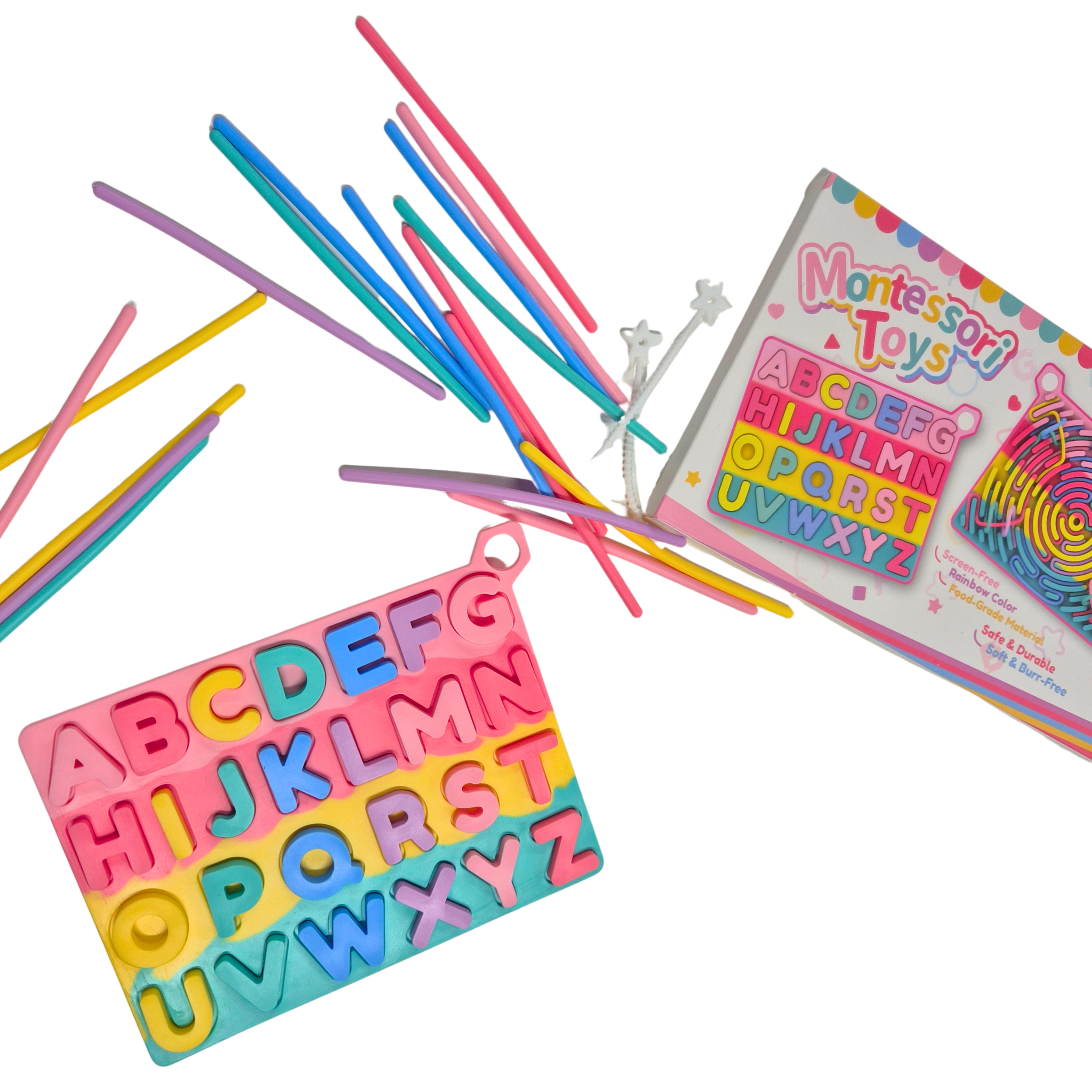 Silicone Sensory Fidget Board & Alphabet Puzzle — The OT Store