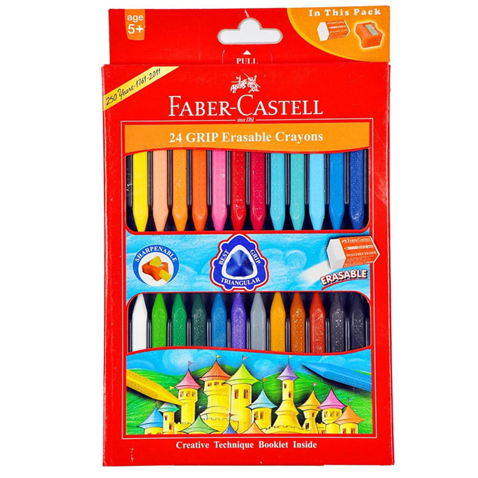 Faber Castell Grip Erasable Crayon 24 Pack — The OT Store