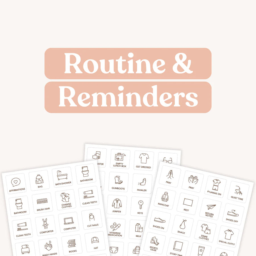 Second Scout Tile Labels - Routine & Reminders Pack — The OT Store