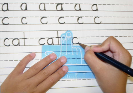 Two Finger Spacer Handwriting Tool for Pre-School to Grade 2 BLUE — The ...
